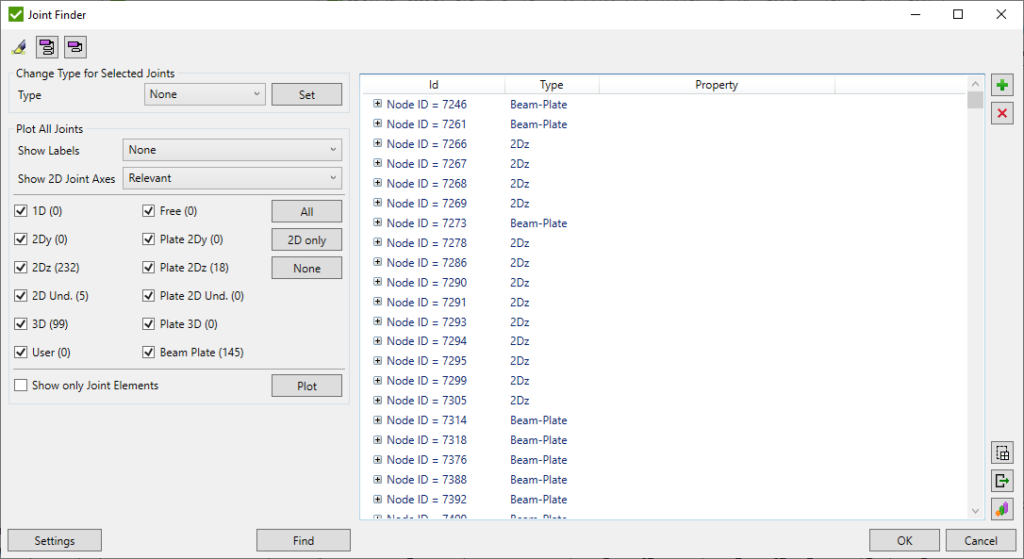 Recognition Tools — Automatic detection of Joints, Beams, Plates, Welds