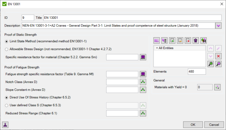 Checking according to EN13001 standard in SDC Verifier | SDC Verifier
