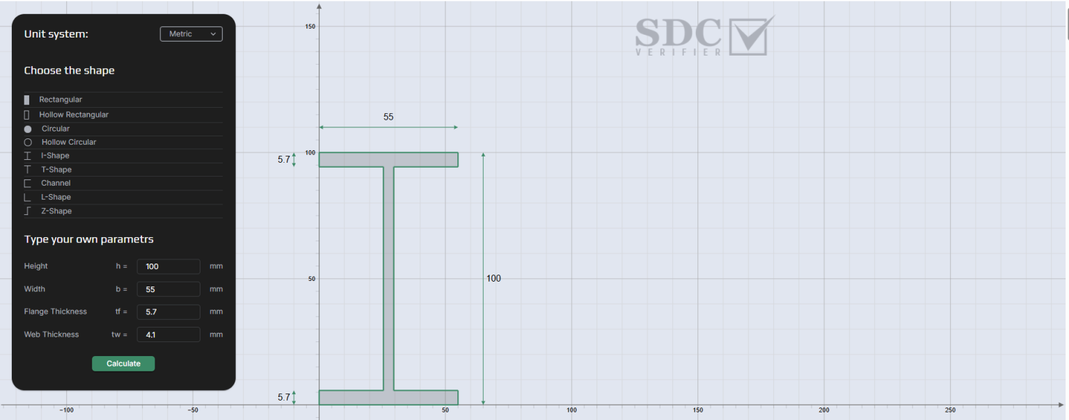 Free Moment of Inertia Calculator | Structural Software
